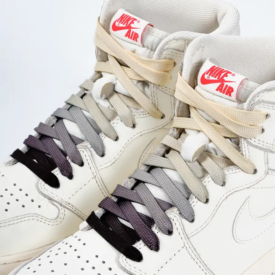 Lacets crème et noir – Sweetlaces Cookie | Dégradé effet cookie premium